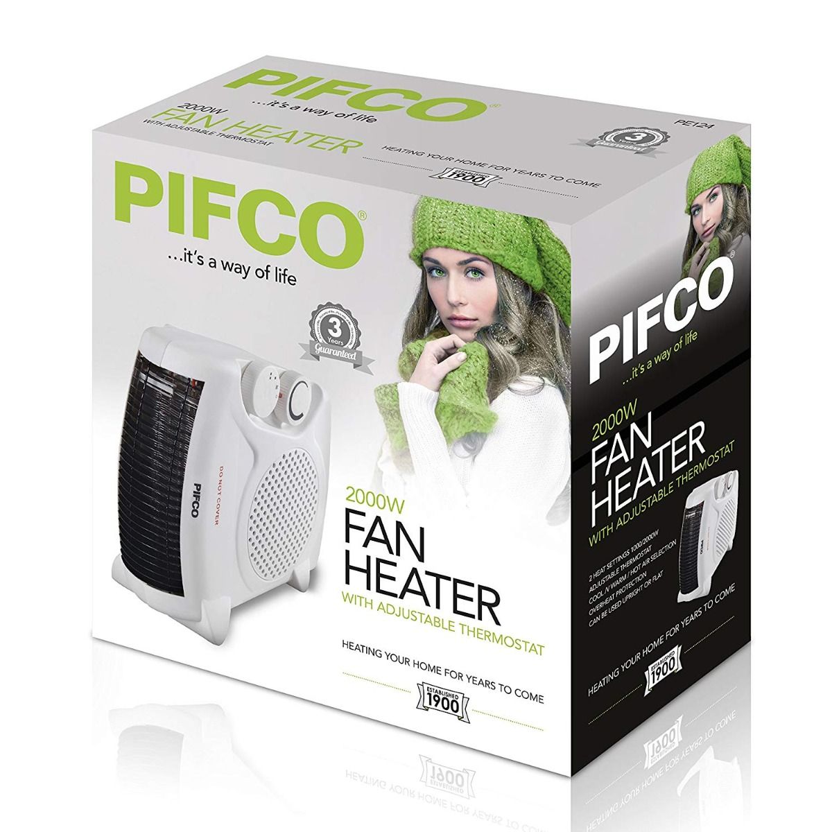 Pifco PE124 2000W Fan Heater