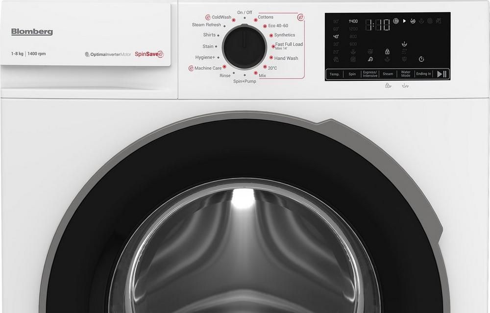 Blomberg LWA18461W (A) Freestanding 8Kg 1400 Spin Washing Machine ...