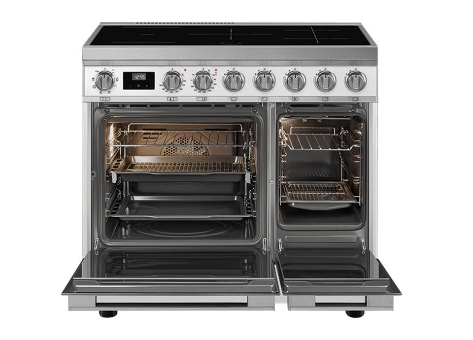 Smeg CPF92IMX 2 Cavity Cooker Electric Oven Induction Hob Stainless ...
