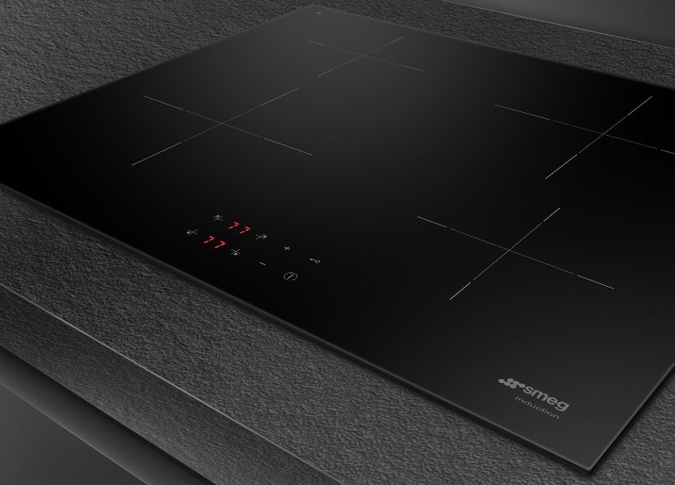 Smeg SI2641D 60Cm Induction Hob 4 Zone Black Glass at Cartersdirect in ...