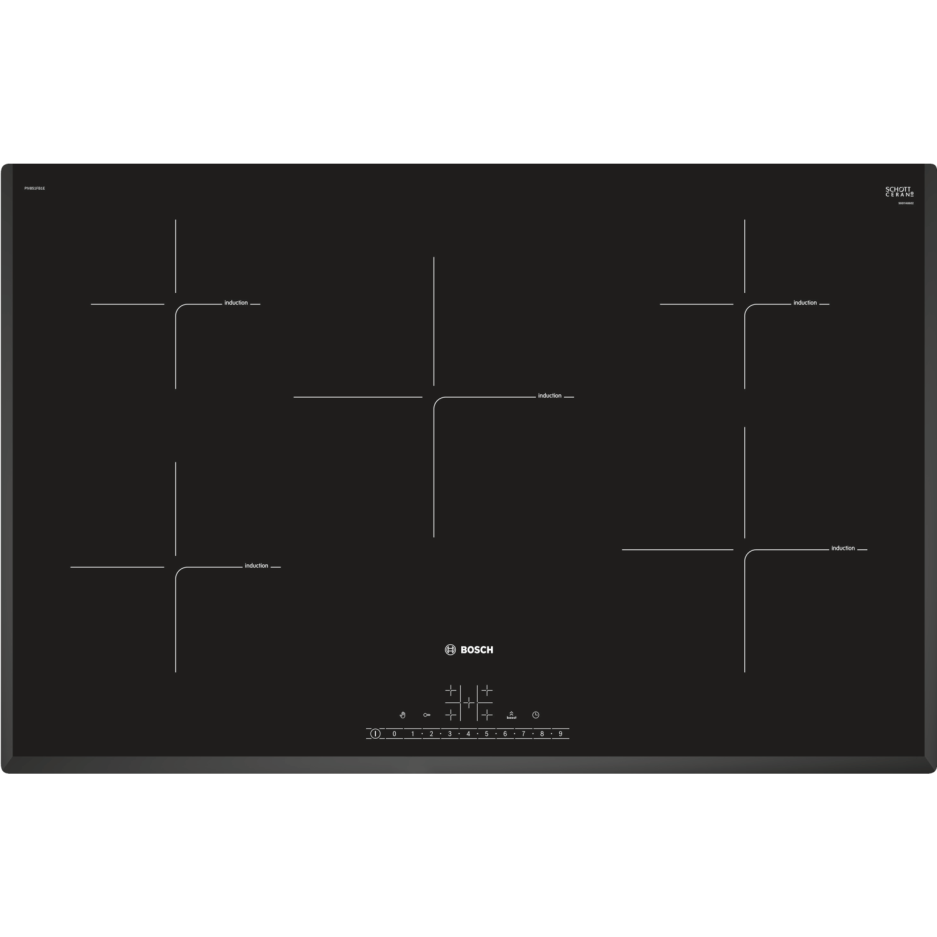 Bosch PIV851FB1E 80Cm Wide Serie 6 5 Zone Induction Hob at Cartersdirect in Brighton Haywards Heath Horsham Worthing Southwick Storrington