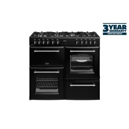 Belling BEL RCA FARMHOUSE 100DF BLK 100cm Range Cooker DF black ...