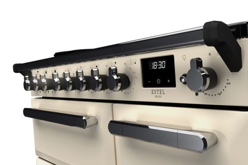 Rangemaster Estel Deluxe 90cm Induction Range Cooker – Pale Cream ...